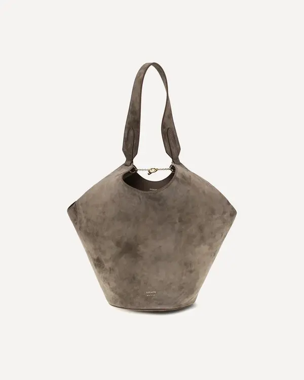 Khaite Lotus Small Shoulder Bag - Beige