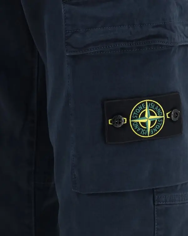 Stone Island Cargo Pants With Elasticated Cuffs