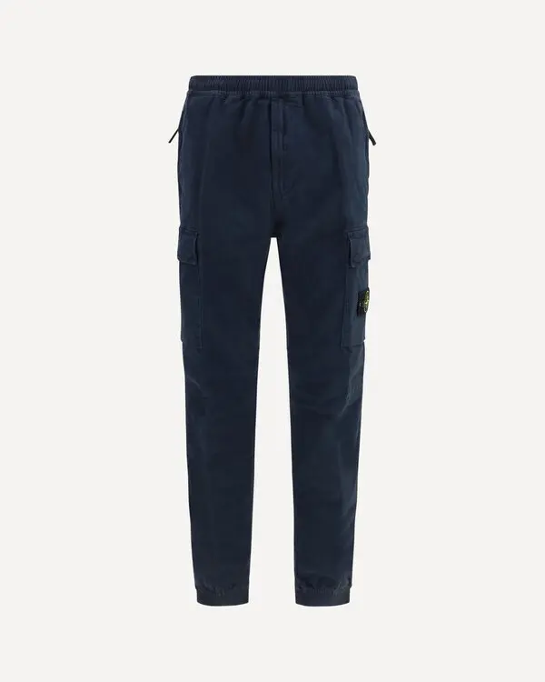 Stone Island Cargo Pants With Elasticated Cuffs