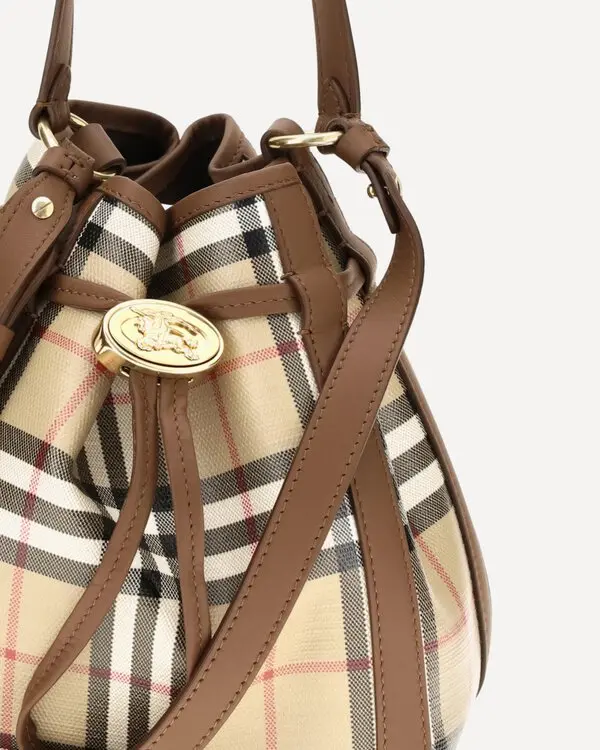 Burberry Mini Check Bucket Bag