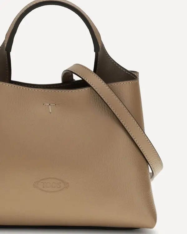 TOD'S Micro Leather Handbag - Beige