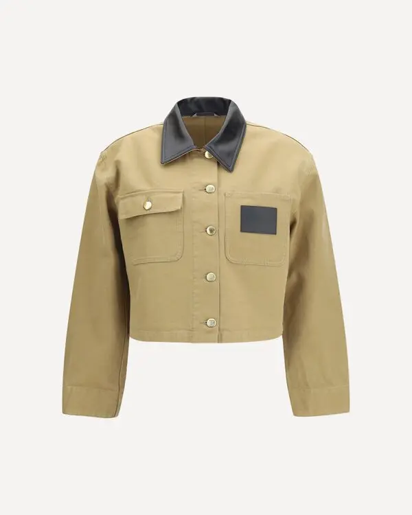 Balenciaga Heavy Cotton Cropped Jacket