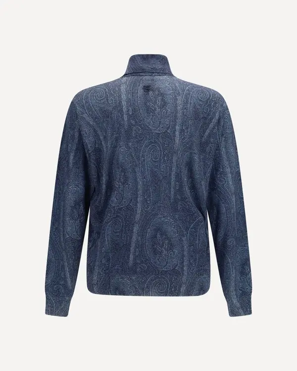 Etro Printed Turtleneck Sweater