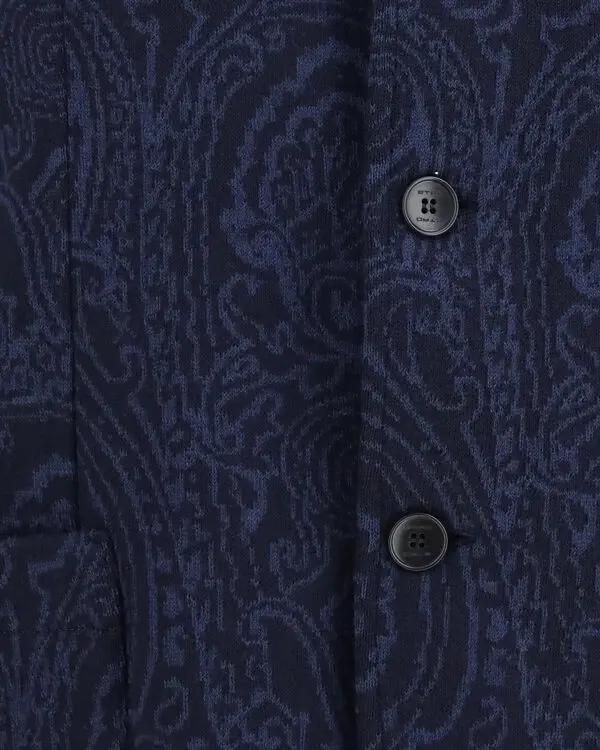 Etro Single-breasted Arnica Jacquard Wool-blend Jacket