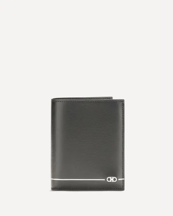 FERRAGAMO Gancini Bifold Wallet - Black