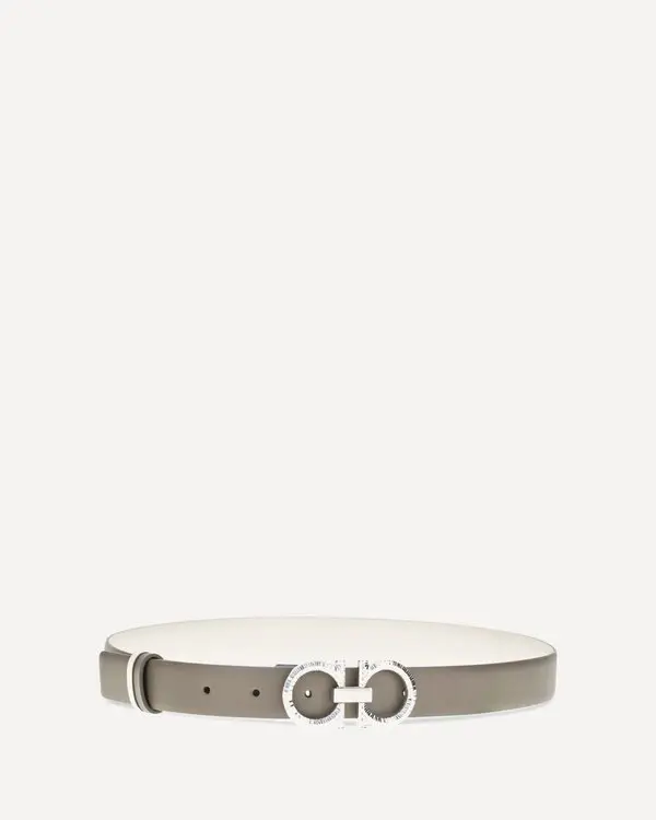 FERRAGAMO Reversible And Adjustable Gancini Belt