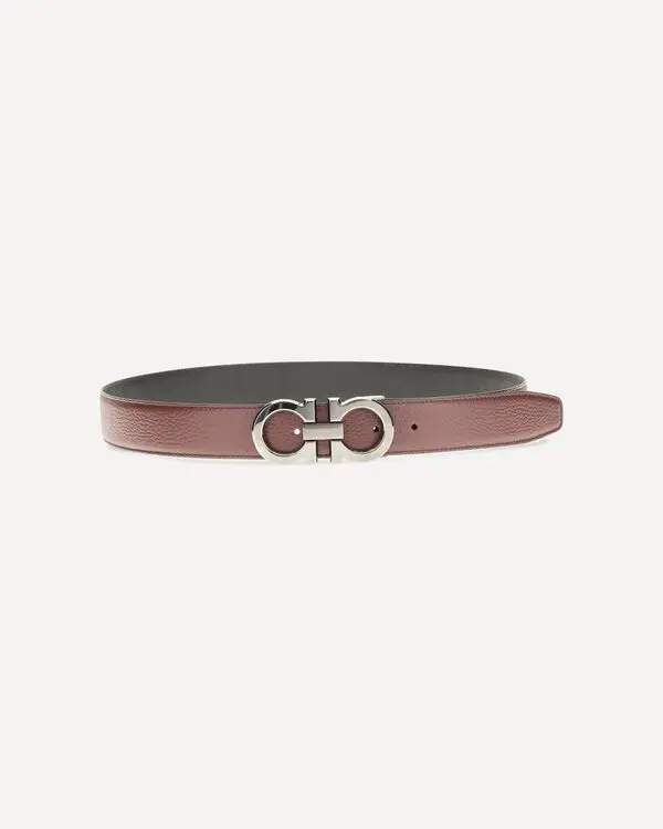 FERRAGAMO Reversible And Adjustable Gancini Belt