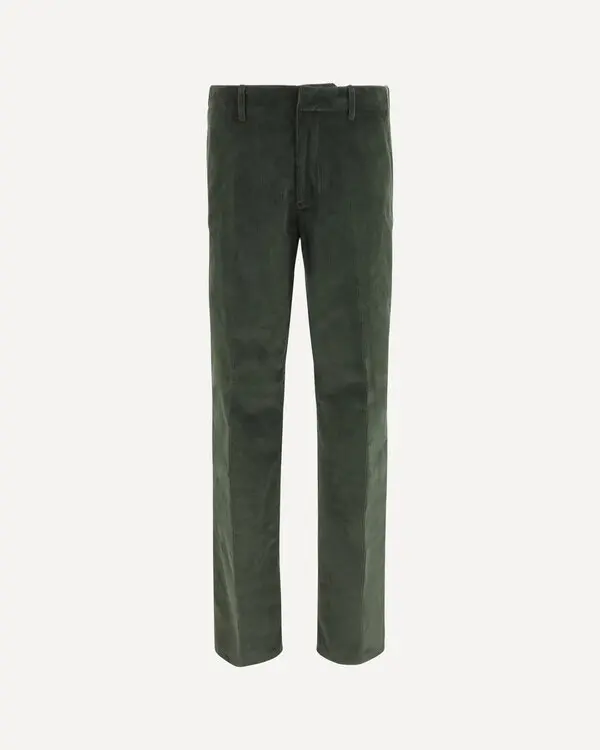 Etro Roma Stretch Cotton Corduroy Pants - Green