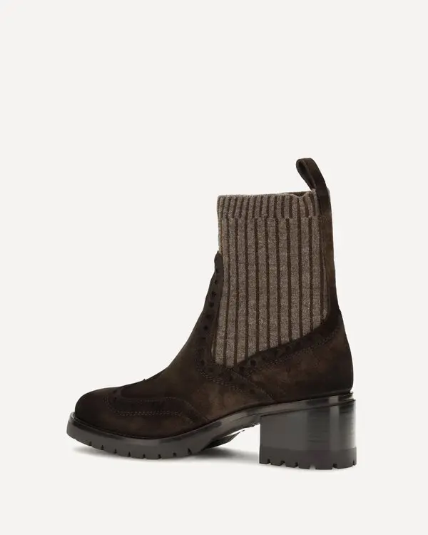 Santoni Suede Ferret Boots