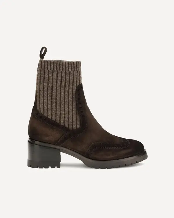 Santoni Suede Ferret Boots