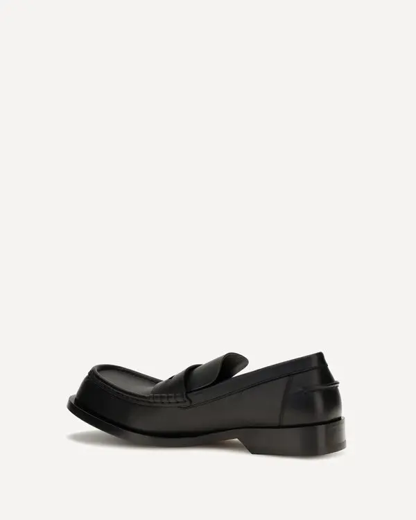 Loewe Bobine Polished Calfskin Loafers