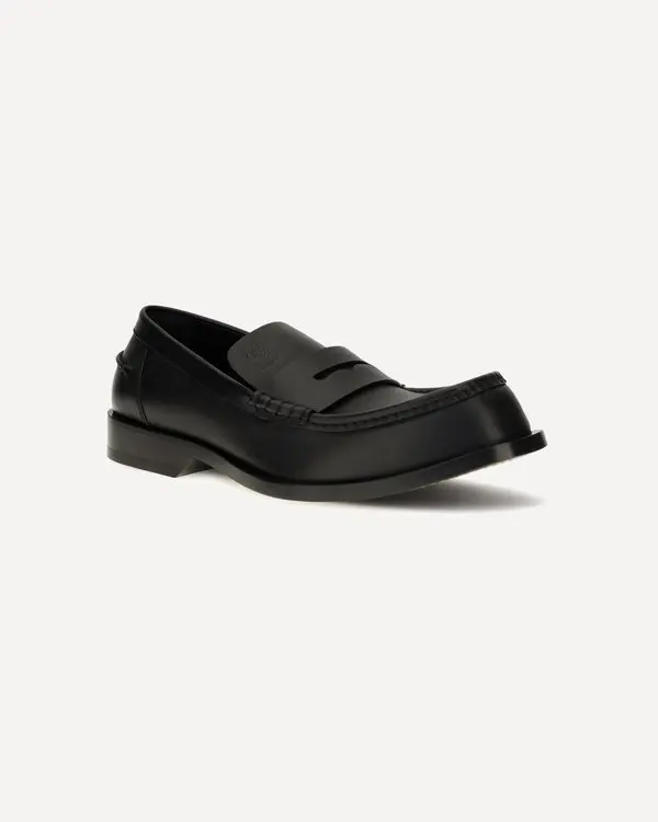 Loewe Bobine Polished Calfskin Loafers