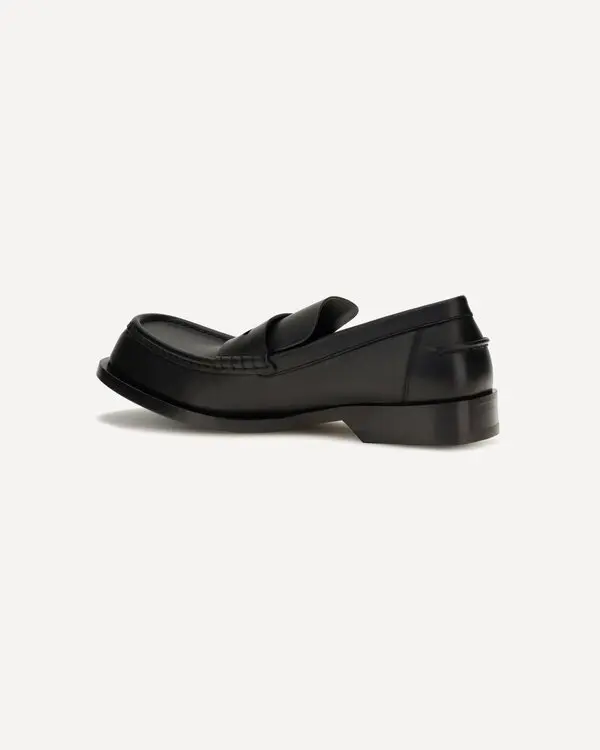 Loewe Bobine Polished Calfskin Loafers