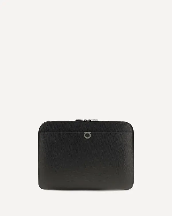 FERRAGAMO Gancini Docut Holder - Black