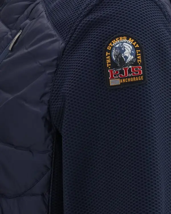 PARAJUMPERS Nolan Hybrid Jacket With Hood - Blue