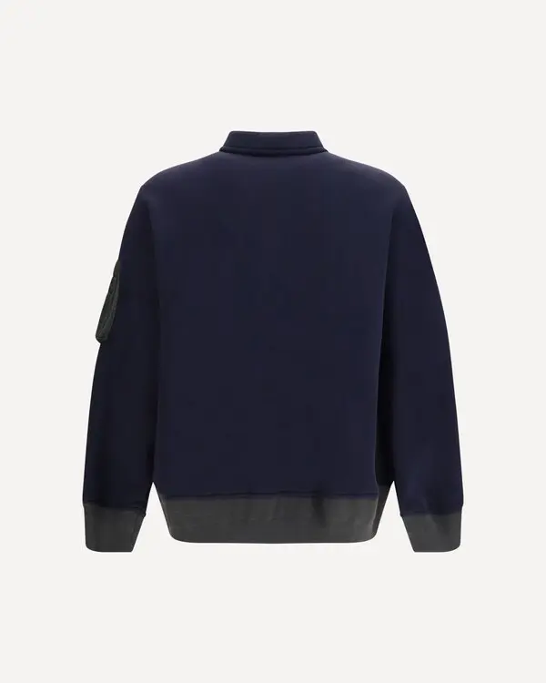 Sacai Terry Cloth Zip Polo