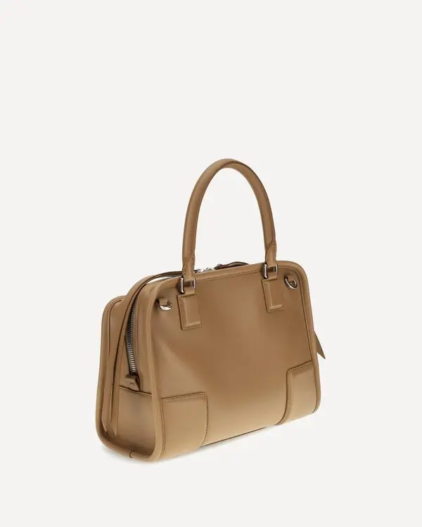 Loewe Small Amazona 180 Handbag In Calfskin - Beige