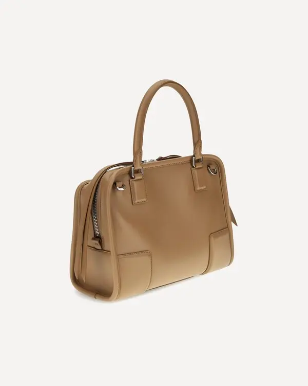 Loewe Small Amazona 180 Handbag In Calfskin - Beige