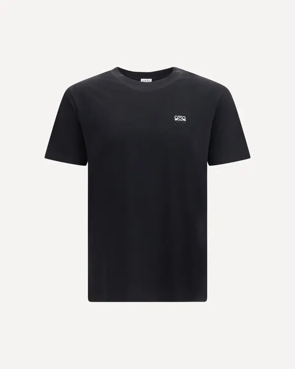 Loewe Cotton T-hirt With Embroidered Logo