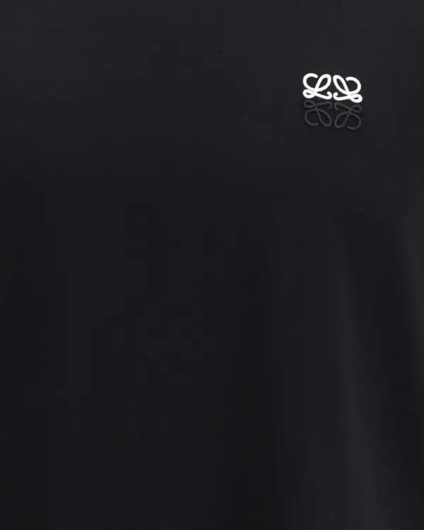 Loewe Cotton T-hirt With Embroidered Logo