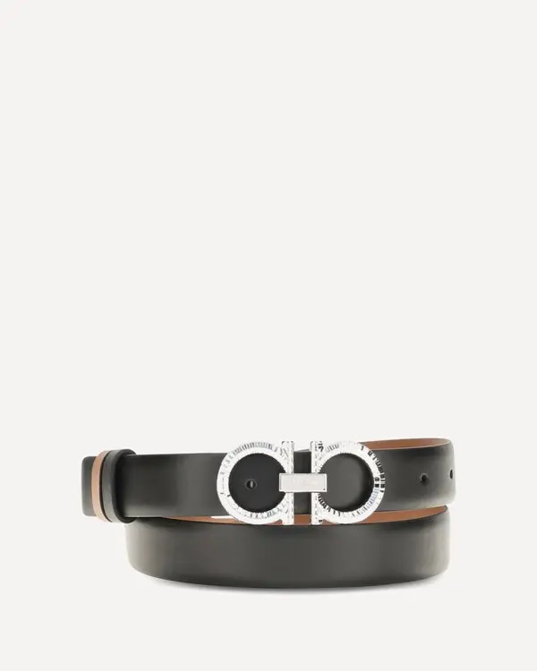 FERRAGAMO Reversible And Adjustable Gancini Belt