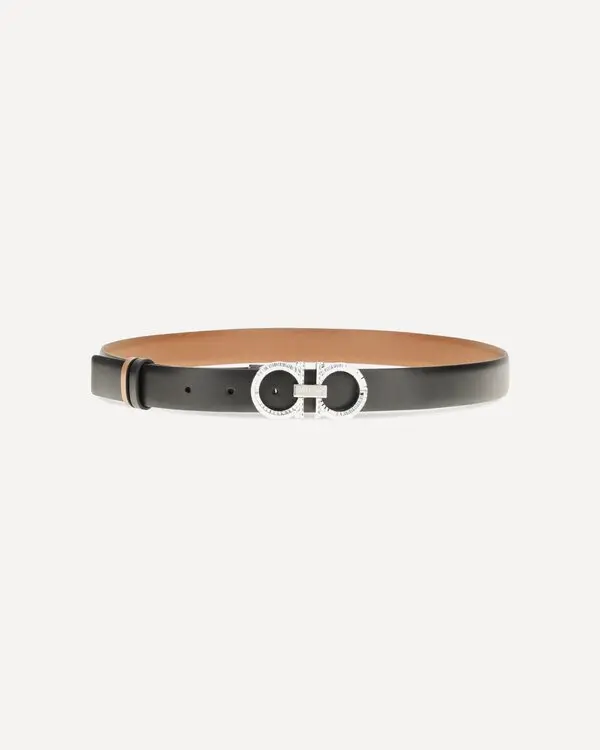 FERRAGAMO Reversible And Adjustable Gancini Belt