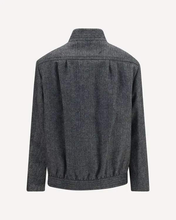 BLAZÉ MILANO Coiba Herringbone Wool Blend Jacket