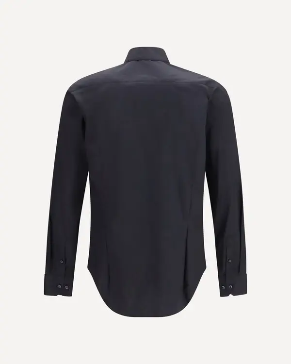 Giorgio Armani Shirt Slim Fit In Stretch Cotton Poplin