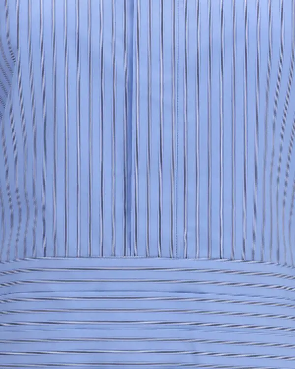 Sacai Cotton Poplin Shirt With Belt - Light Blue