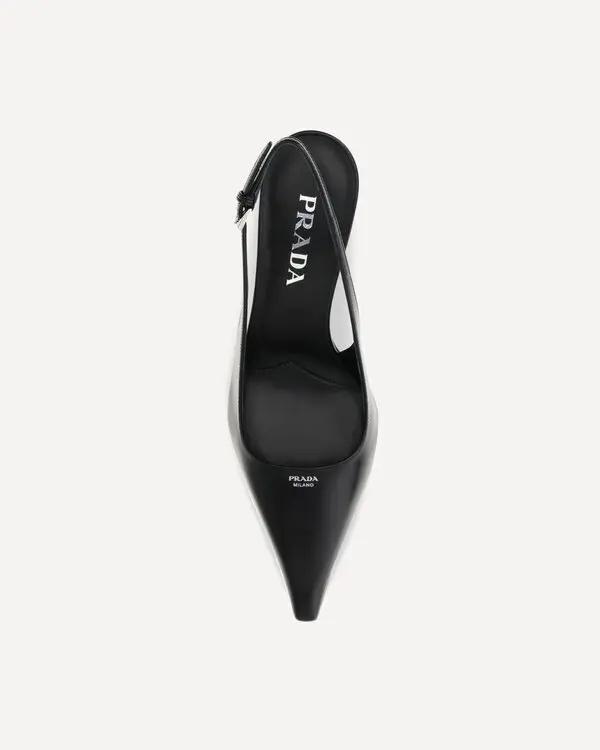 Prada Leather Slingback Pumps
