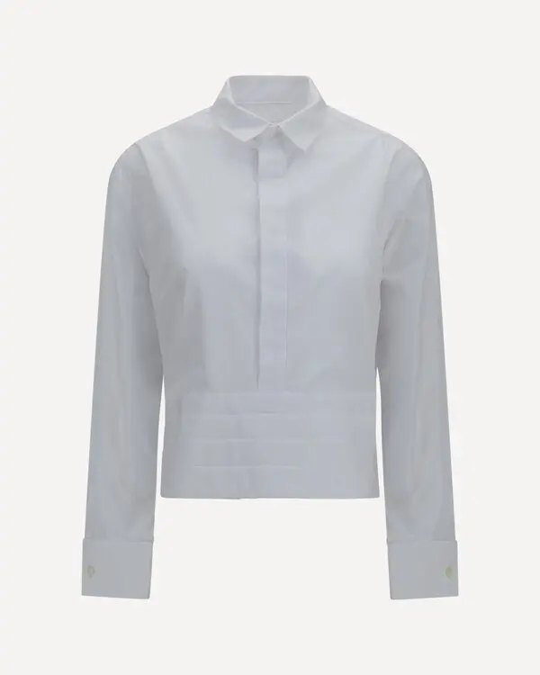 Sacai Cotton Poplin Shirt With Belt
