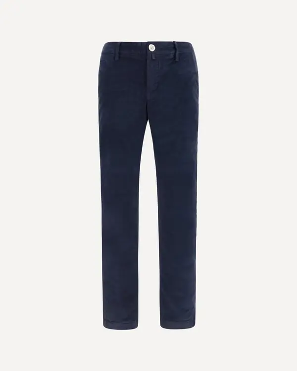 Jacob Cohen Bobby Slim Chino Pants In Stretch Cotton Gabardine - Blue
