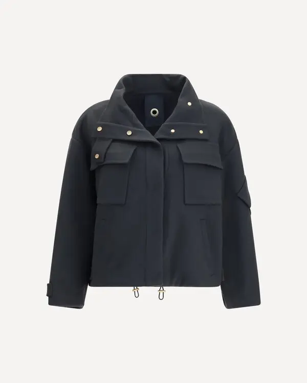 Giorgio Armani Double Cashmere Blouson Coat - Grey