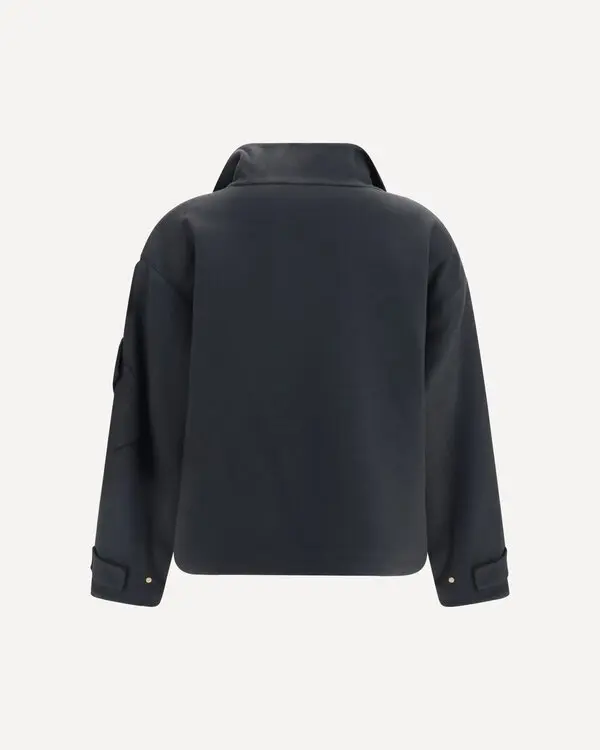 Giorgio Armani Double Cashmere Blouson Coat - Grey