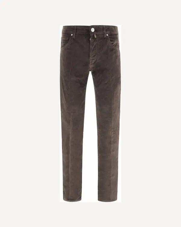 Jacob Cohen Straight-leg Corduroy Trousers - Brown