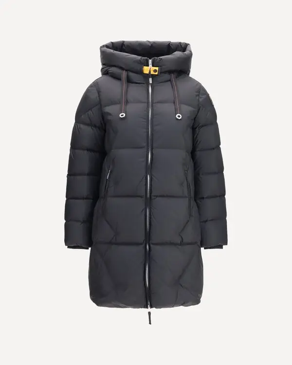 PARAJUMPERS Long Puffer Jacket Janet - Black