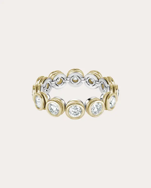 CHELSEA GABRIELLE Diamond Bezel Éterne Ring