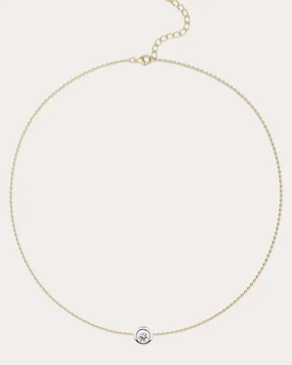 CHELSEA GABRIELLE Diamond & 18k Lumia Necklace