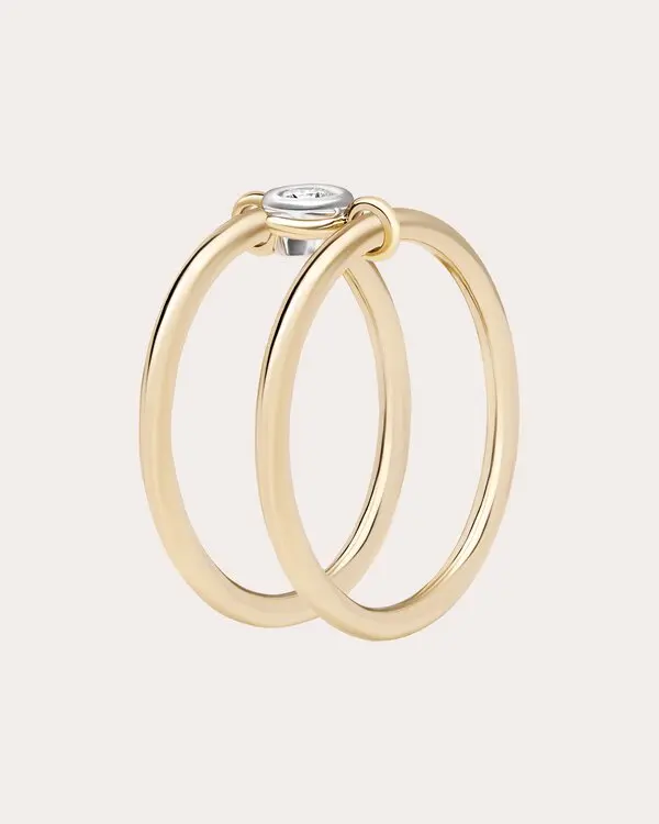 CHELSEA GABRIELLE Diamond & 18k Axis Ring