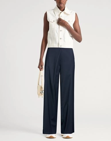 Sandro Pants Midnight Size Polyester, Virgin Wool, Elastane - Blue