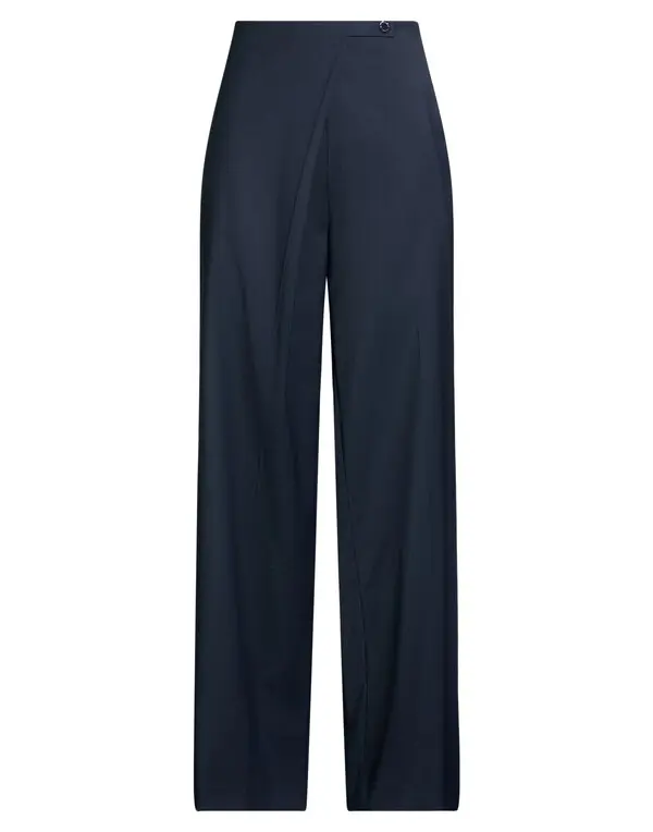 Sandro Pants Midnight Size Polyester, Virgin Wool, Elastane - Blue