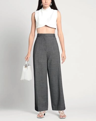 Sandro Pants Charcoal Size Polyester, Wool, Viscose, Elastane