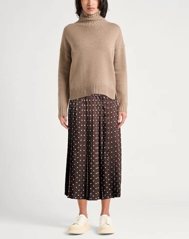 Sandro Midi Skirt Chocolate Size Polyester