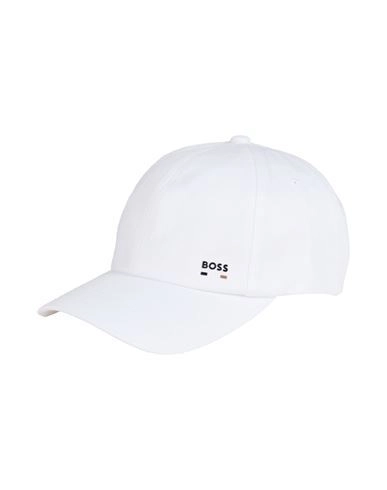 BOSS Cotton Baseball Cap With Logo Detail - White