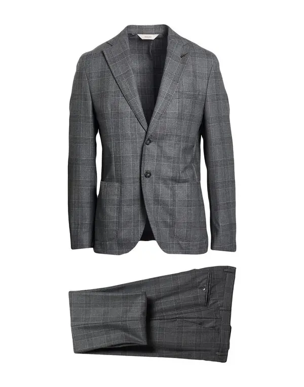 PAOLONI Suit Size Virgin Wool, Elastane