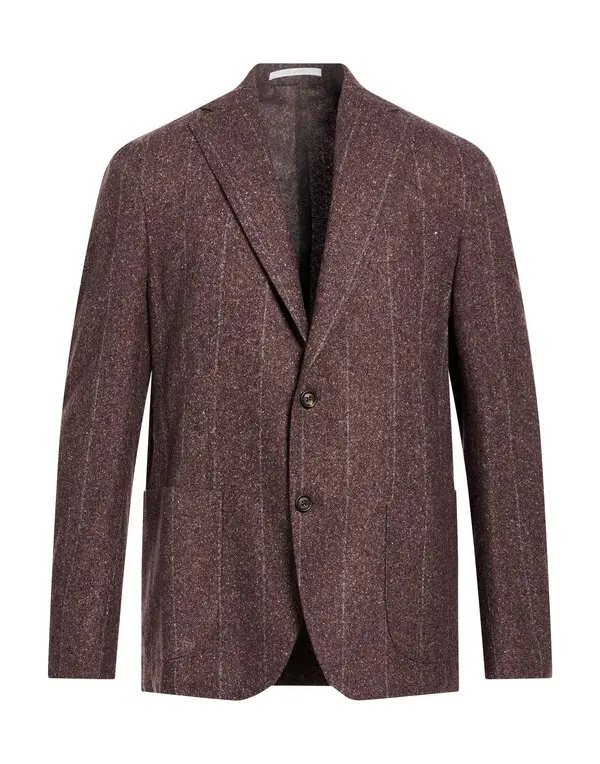 Eleventy Blazer Chocolate Size Silk, Wool, Cashmere