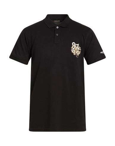 Roberto Cavalli Polo Shirt Size Cotton - Black