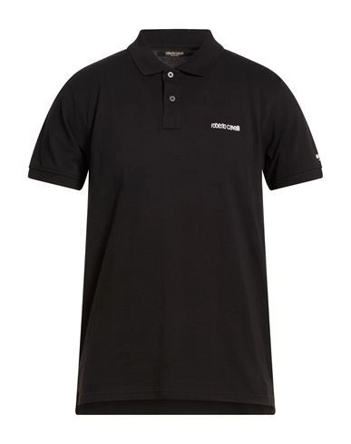 Roberto Cavalli Polo Shirt Size Cotton - Black