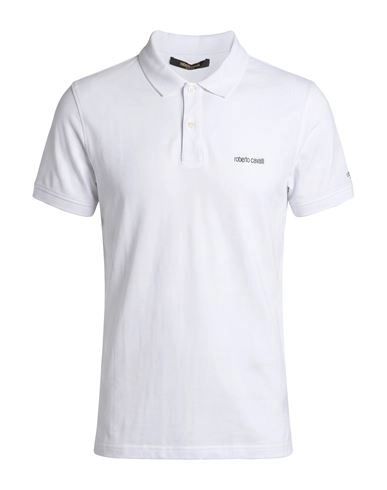 Roberto Cavalli Polo Shirt Size Cotton - White