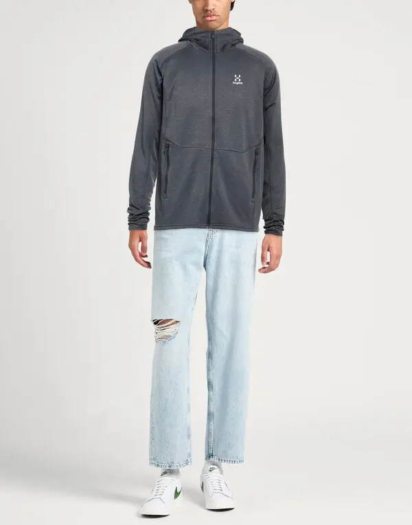 HAGLOFS Sweatshirt Charcoal Size Polyester, Recycled Polyester